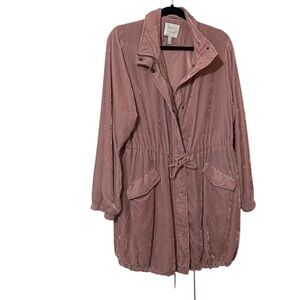 torrid | Jackets & Coats | Torrid Anorak Velvet Utility Jacket In Blush ...